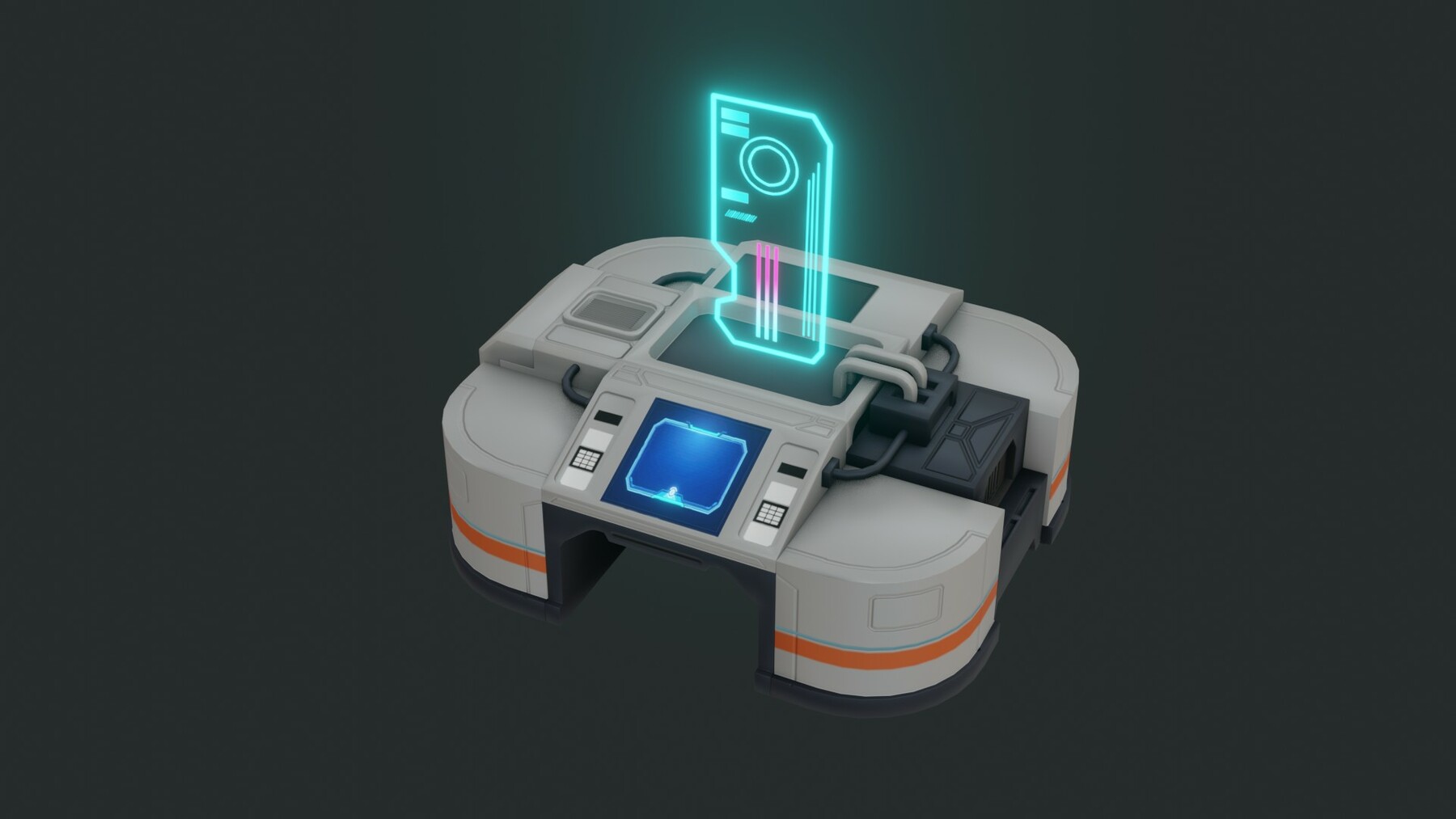 ArtStation - Sci-Fi Control Panel - Low Poly - Game Ready - PBR | Game ...