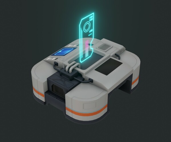 ArtStation - Sci-Fi Control Panel - Low Poly - Game Ready - PBR | Game ...