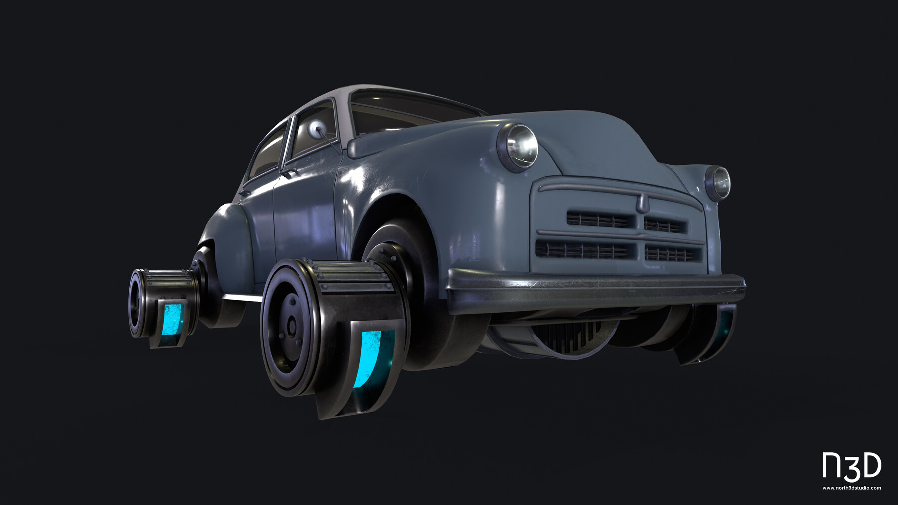 ArtStation - Sci-fi Vintage Car | Game Assets
