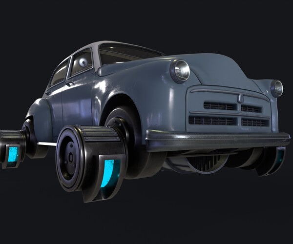 ArtStation - Sci-fi Vintage Car | Game Assets
