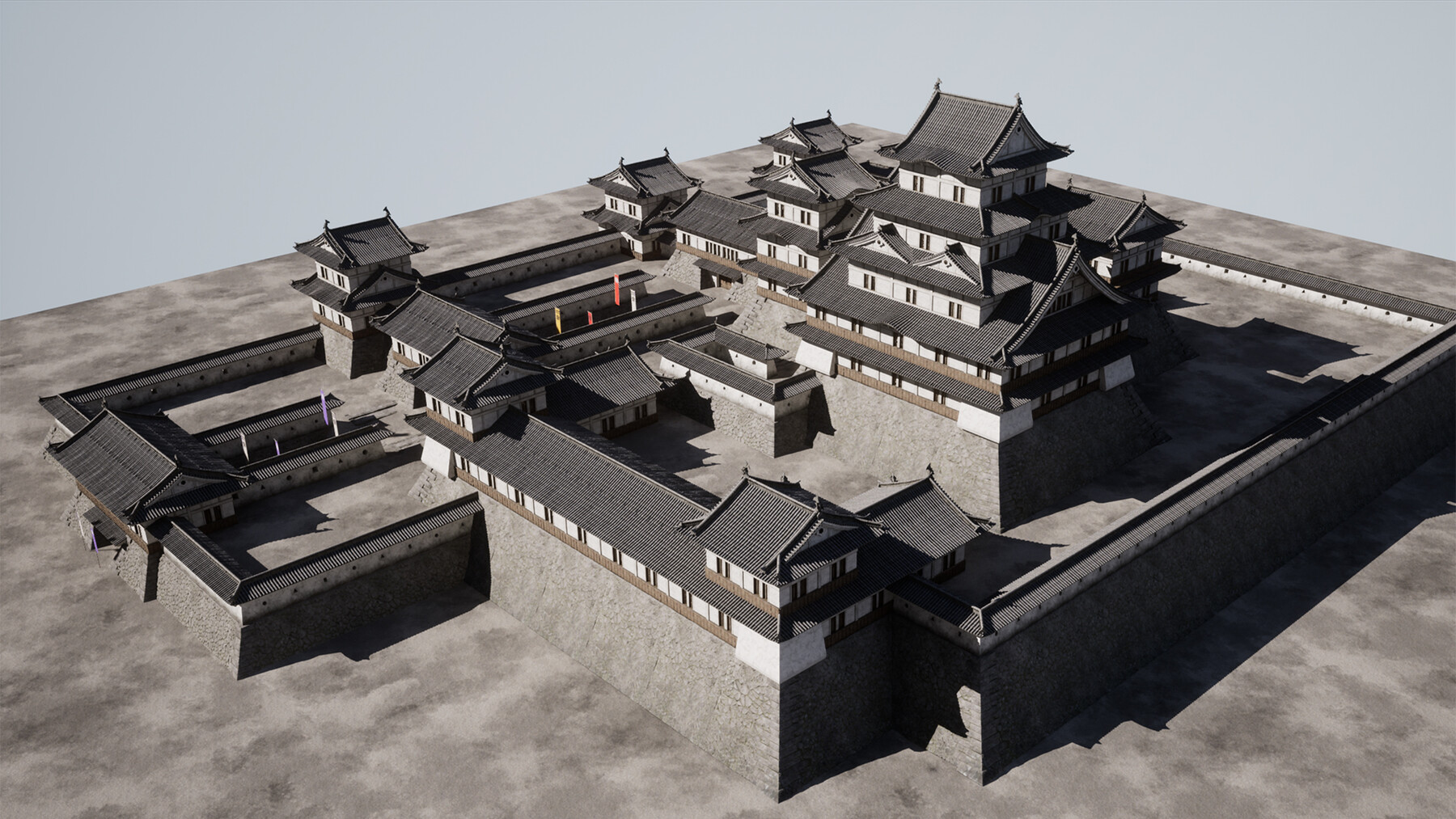 ArtStation - Japanese Modular Castle | Game Assets