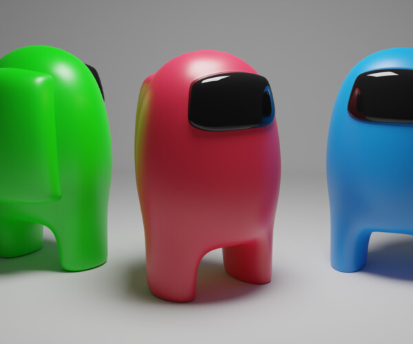 ArtStation - Among-Us Astronaut 3D Model | Resources