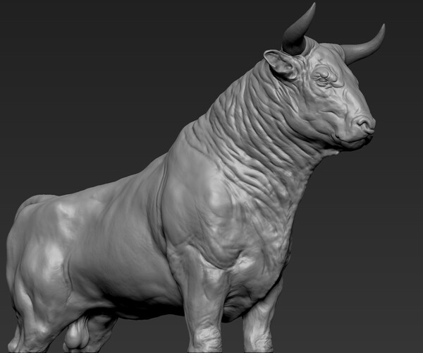 ArtStation - Bull Realistic Sculpt | Resources