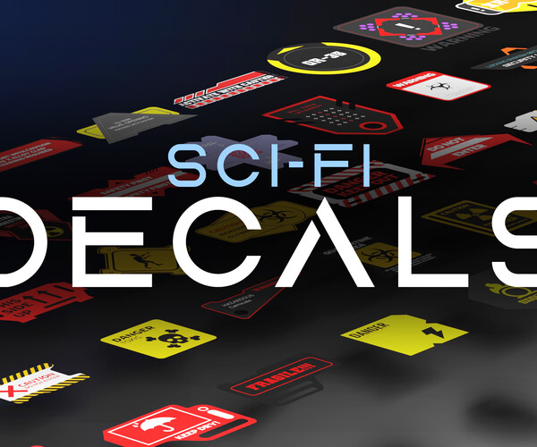 ArtStation - SCI-FI Decals | Game Assets