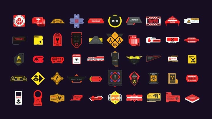 ArtStation - SCI-FI Decals | Game Assets