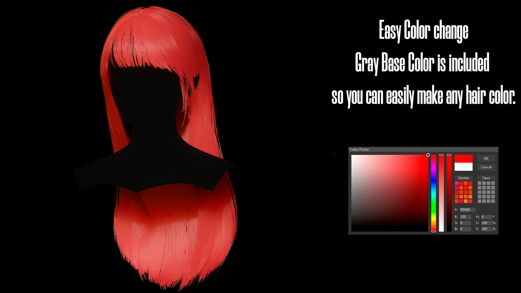 ArtStation - Female Hair Collection 02 - Game Ready | Game Assets