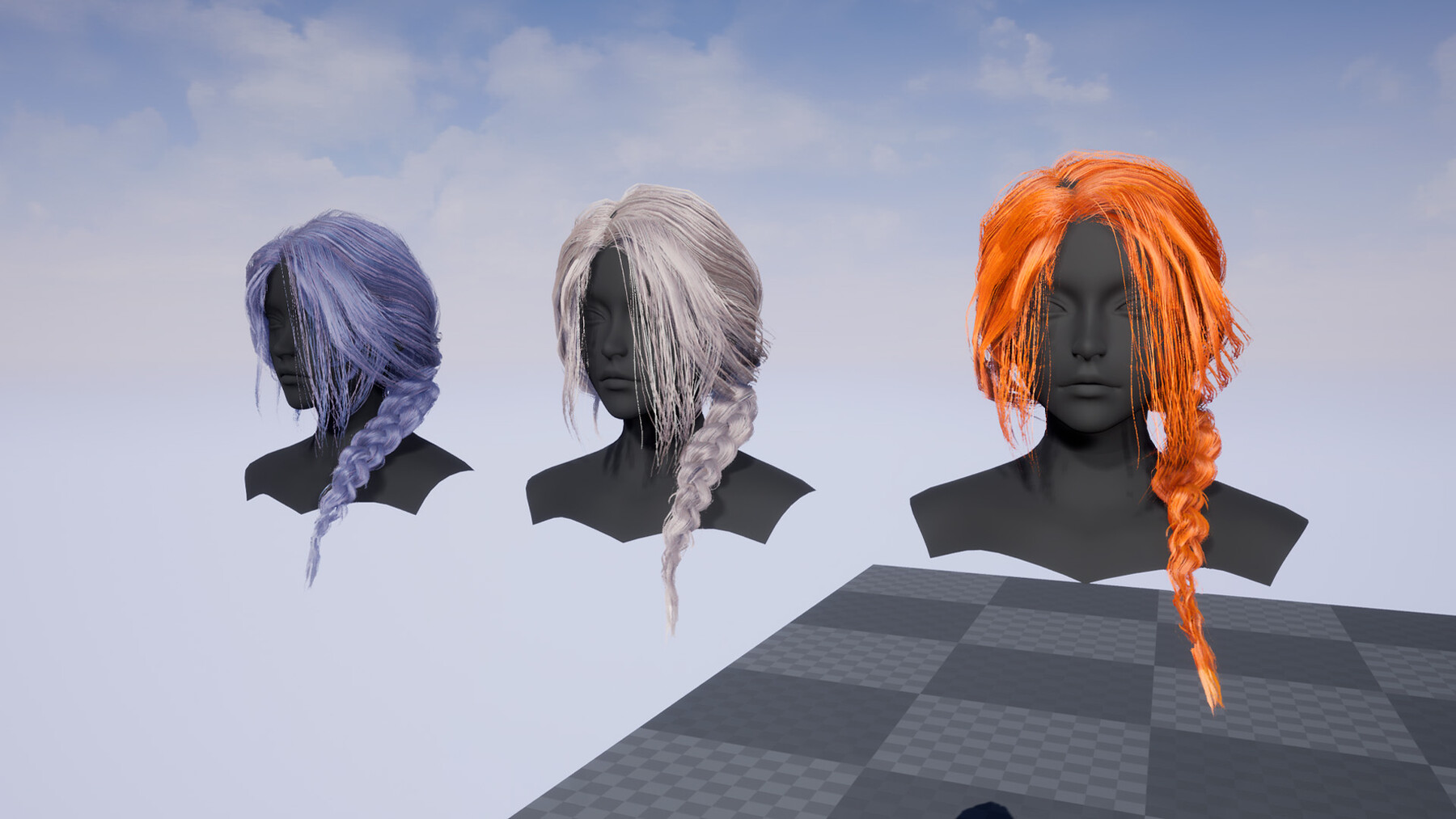 ArtStation - Female Hair Collection 02 - Game Ready | Game Assets