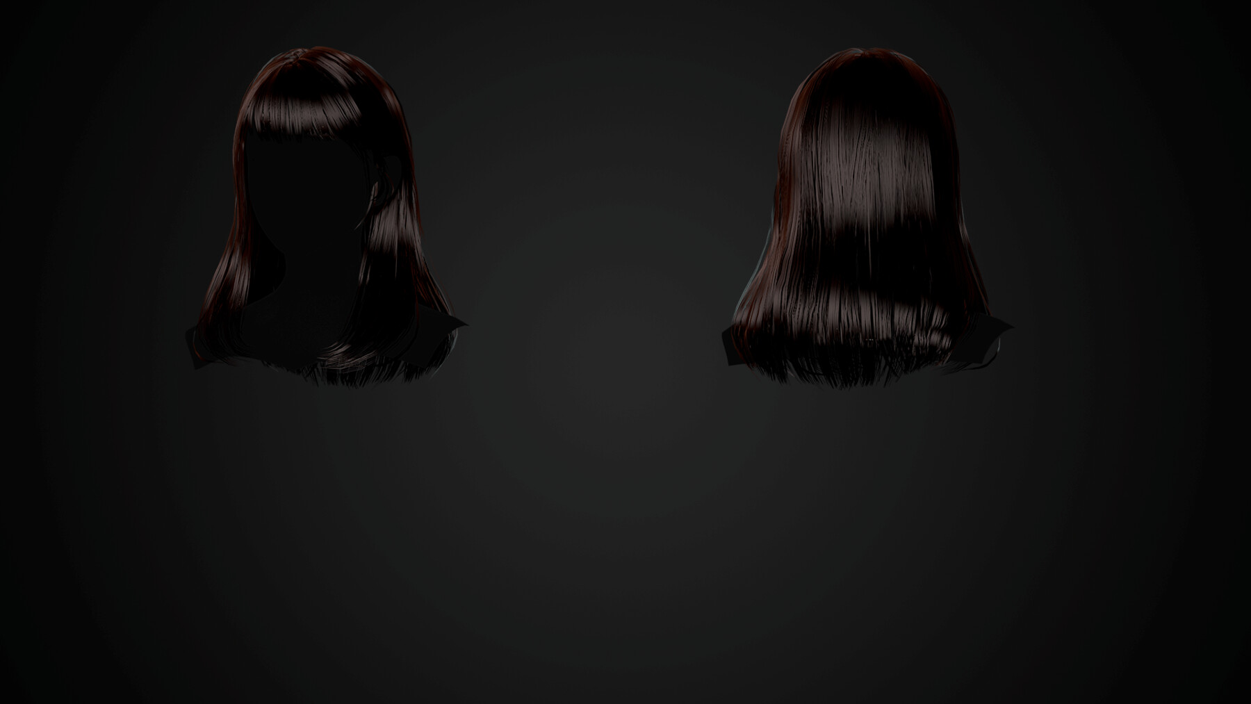 ArtStation - Female Hair Collection 02 - Game Ready | Game Assets