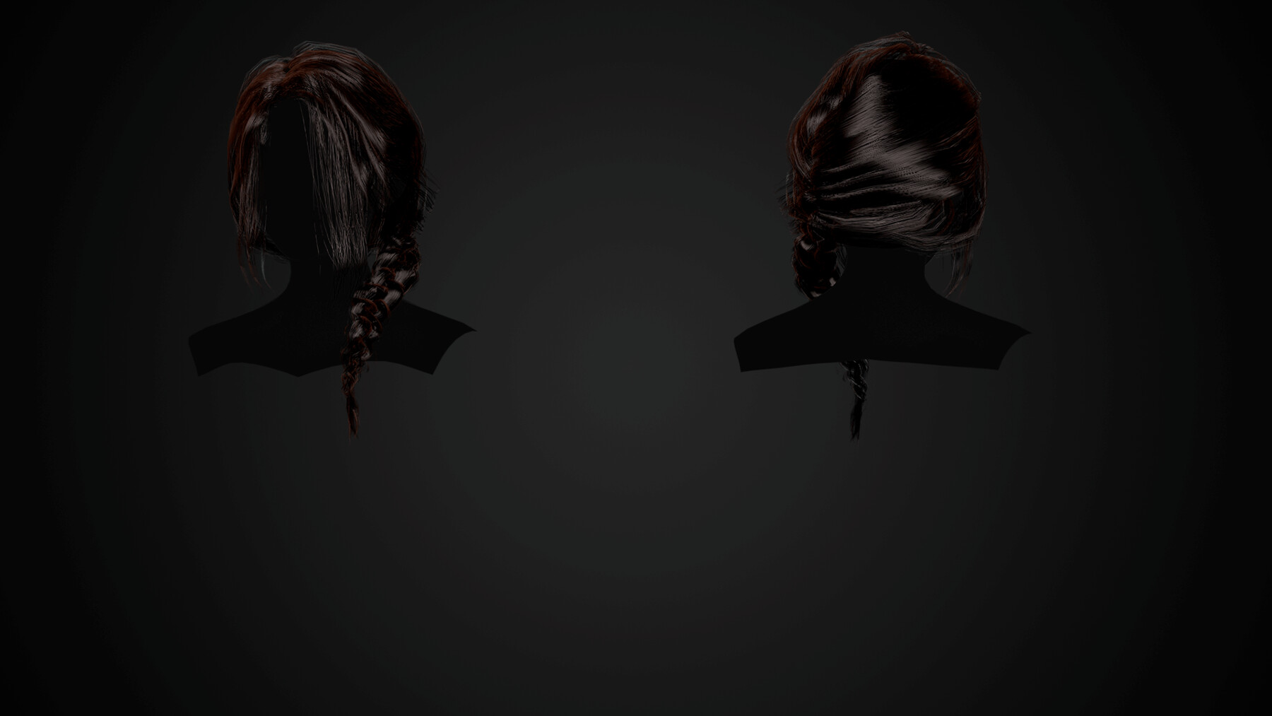 ArtStation - Female Hair Collection 02 - Game Ready | Game Assets