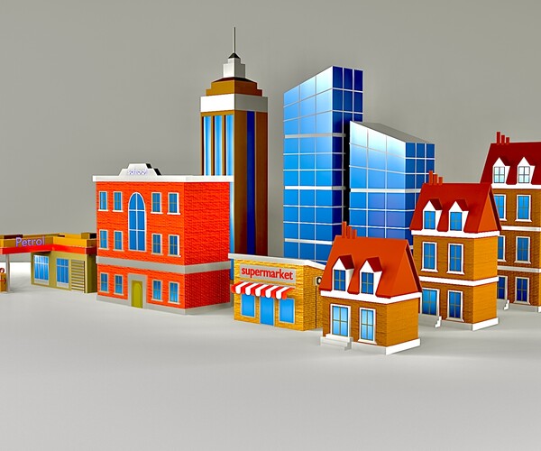 ArtStation - Low poly Buildings | Game Assets