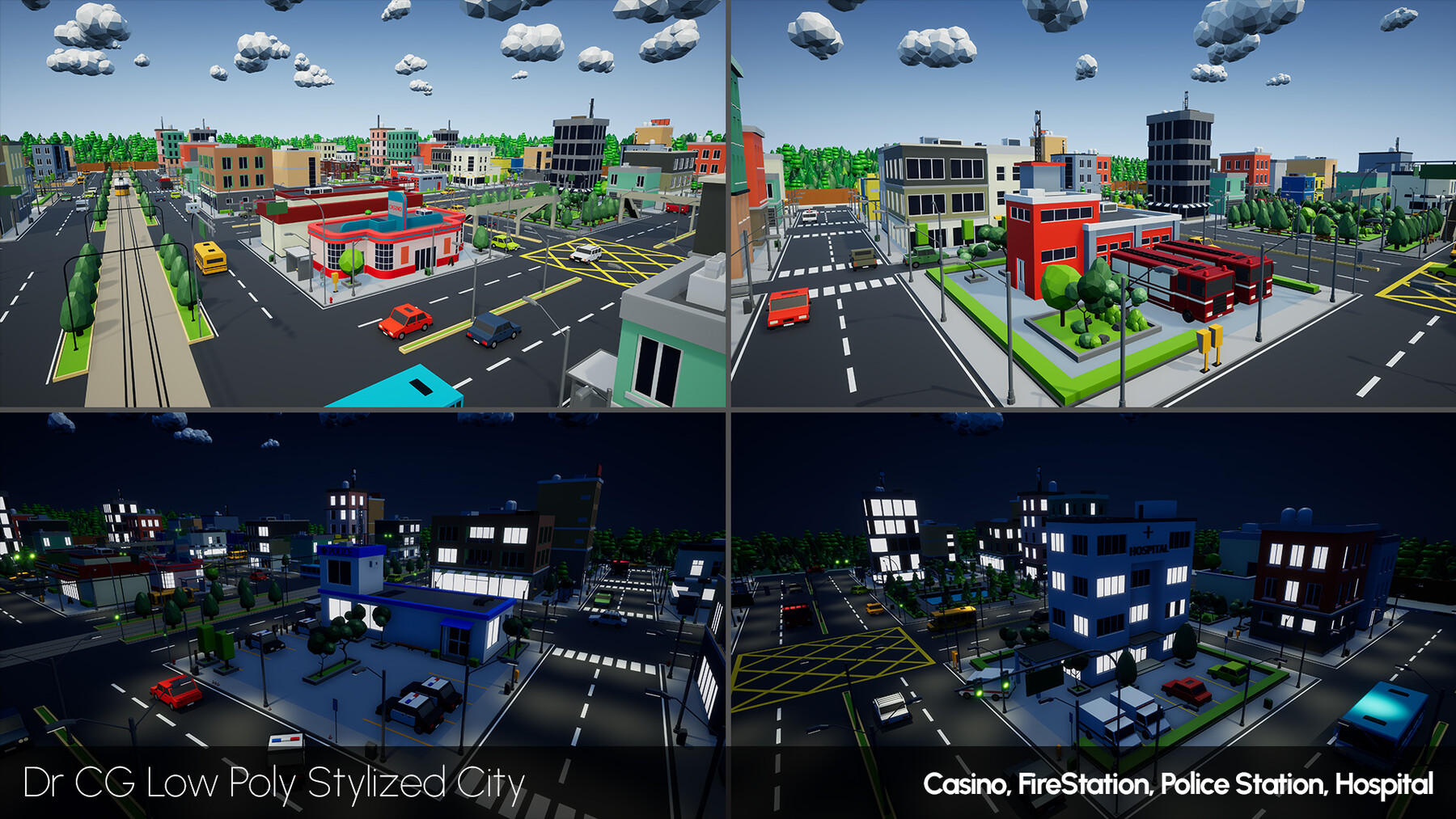 ArtStation - City Asset Pack for Unity Game Engine (Toon, Stylized ...