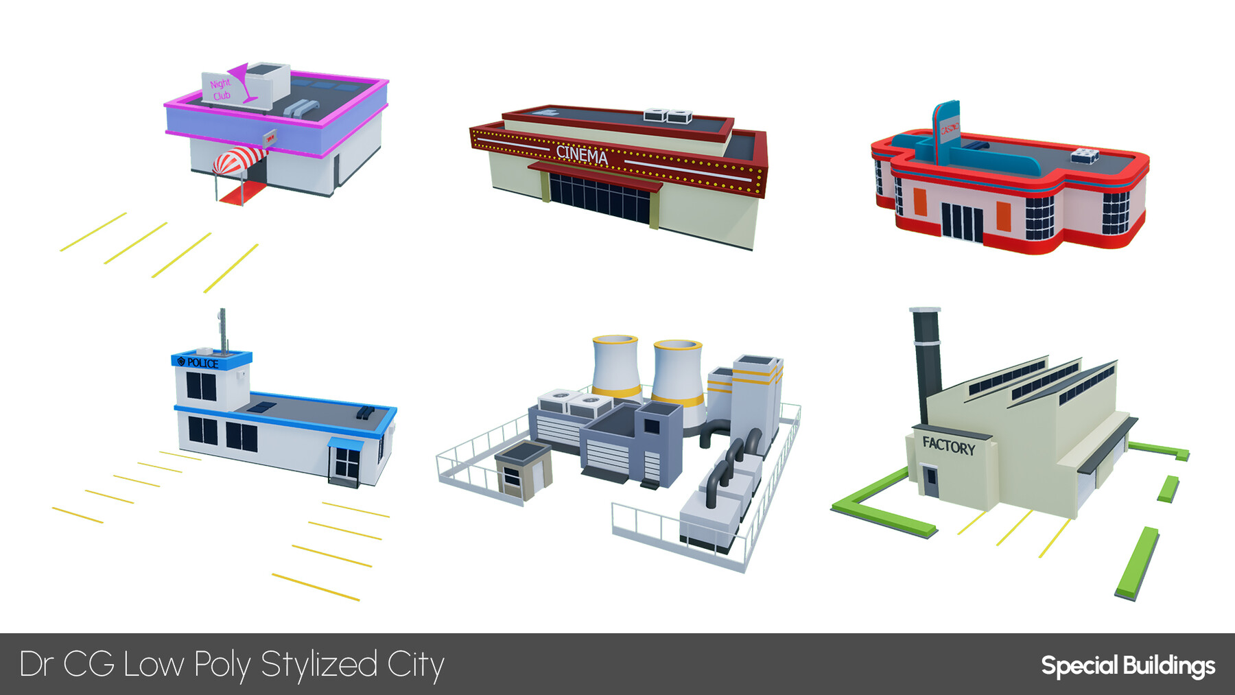 ArtStation - City Asset Pack for Unity Game Engine (Toon, Stylized ...