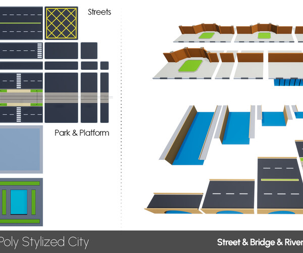 ArtStation - City Asset Pack for Unity Game Engine (Toon, Stylized ...