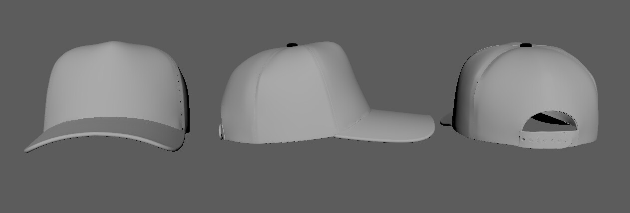 ArtStation - Baseball Cap Trucker (MD/ Clo3d zprj project + fbx +obj ...