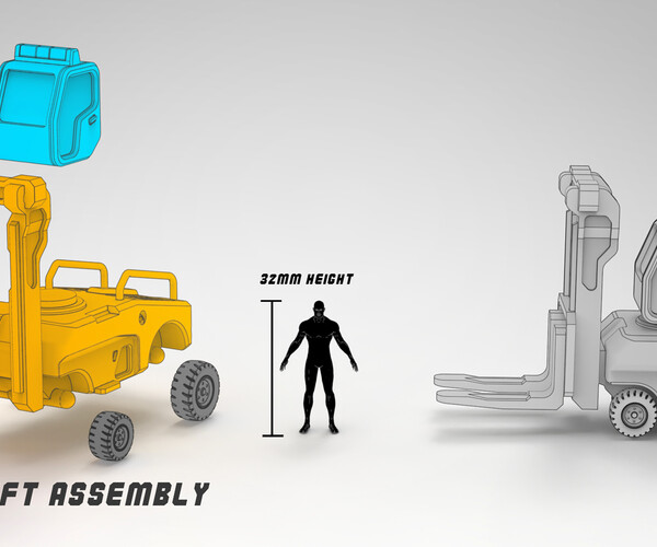 ArtStation - Repair Bay set props 3D Printable 32mm base | Resources