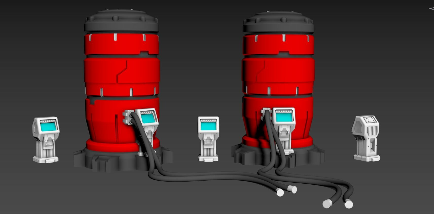 ArtStation - Repair Bay set props 3D Printable 32mm base | Resources