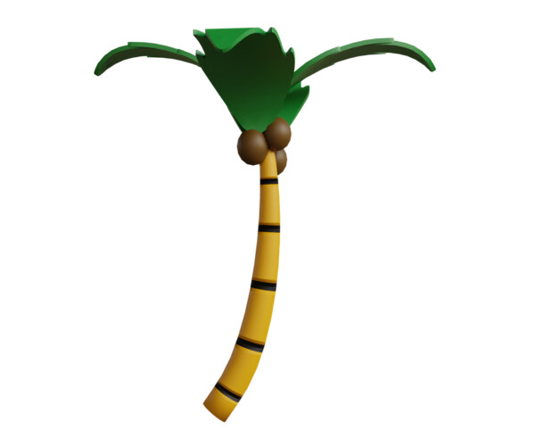 ArtStation - Stylized Coconut Tree Collection | Game Assets
