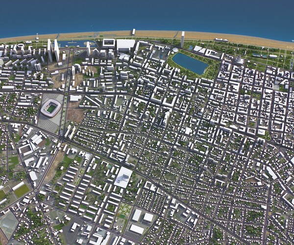 ArtStation - Batumi - 3D city model | Resources