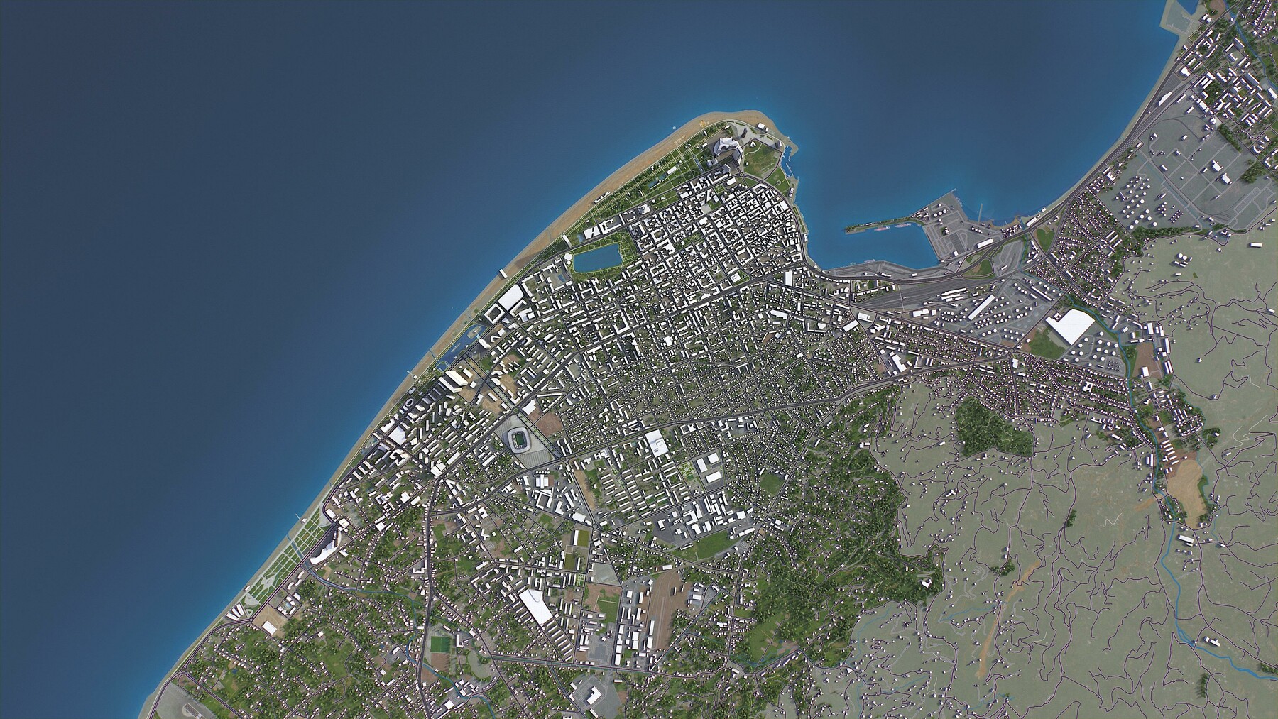 ArtStation - Batumi - 3D city model | Resources