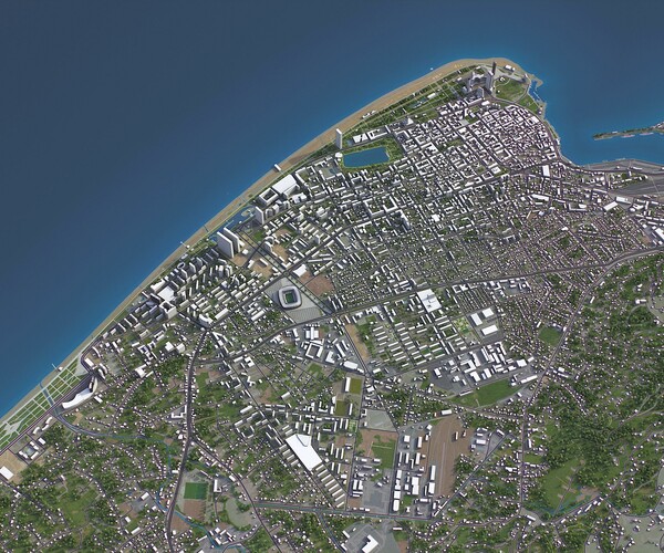 ArtStation - Batumi - 3D city model | Resources
