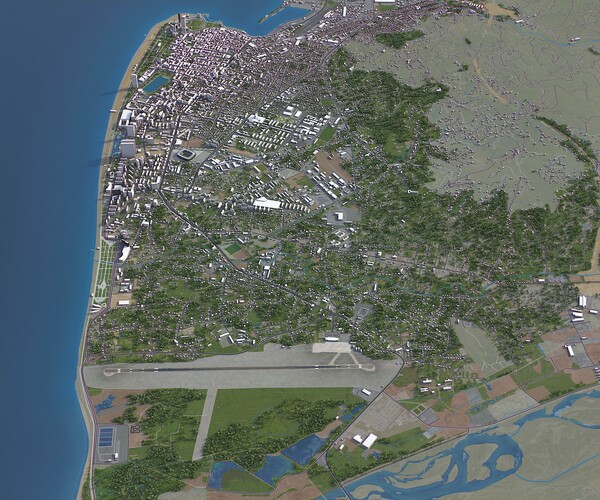 ArtStation - Batumi - 3D city model | Resources