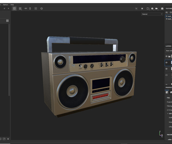 ArtStation - 3D Model Boombox - Game Ready | Game Assets