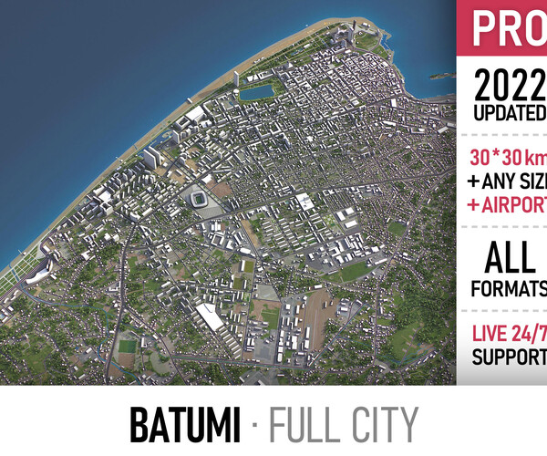 ArtStation - Batumi - 3D city model | Resources