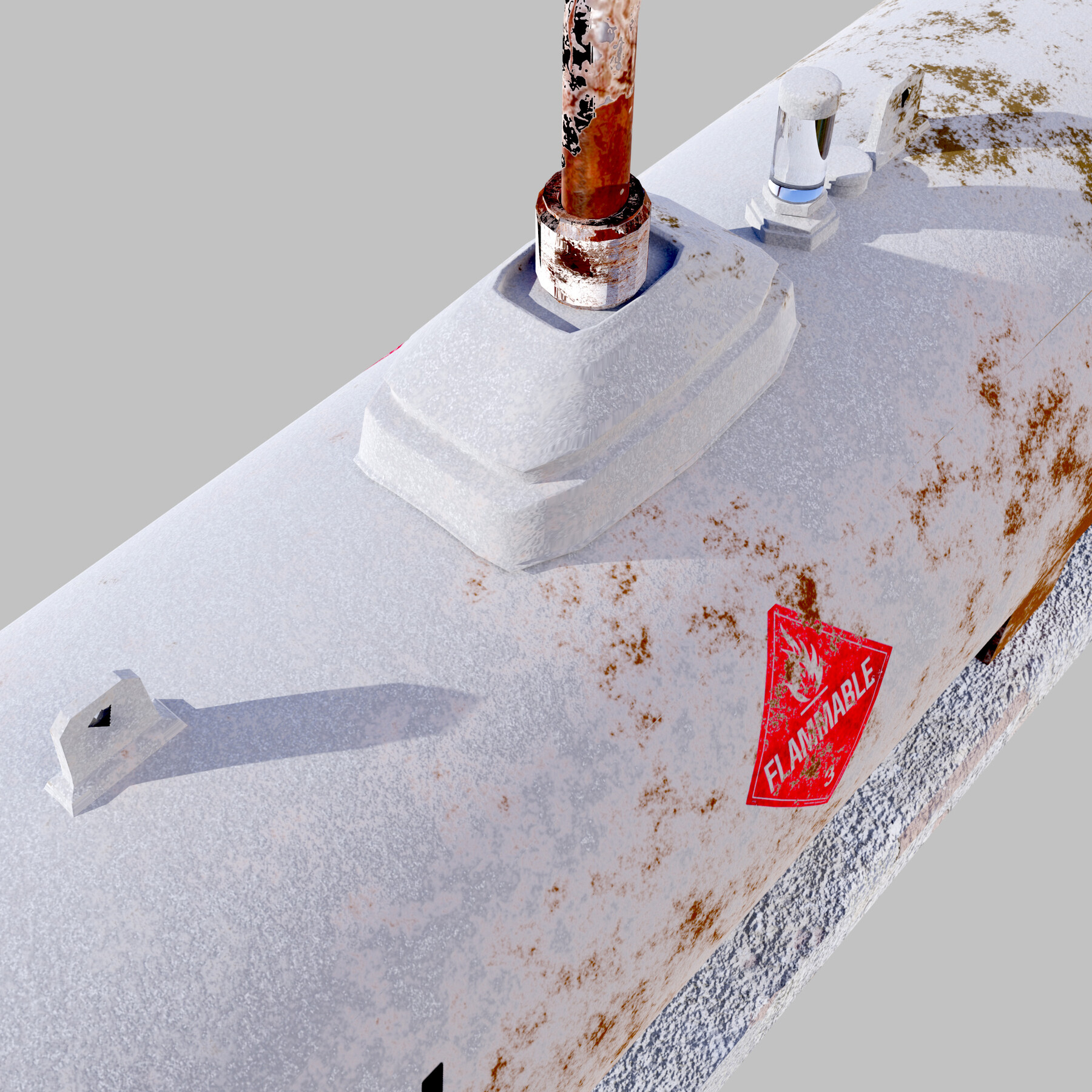 ArtStation - GAS (LPG) STORAGE TANK | Game Assets