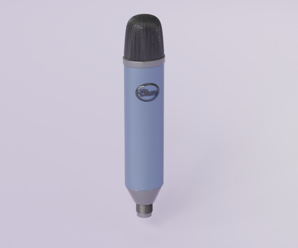 ArtStation - Blue Ember Microphone | Game Assets