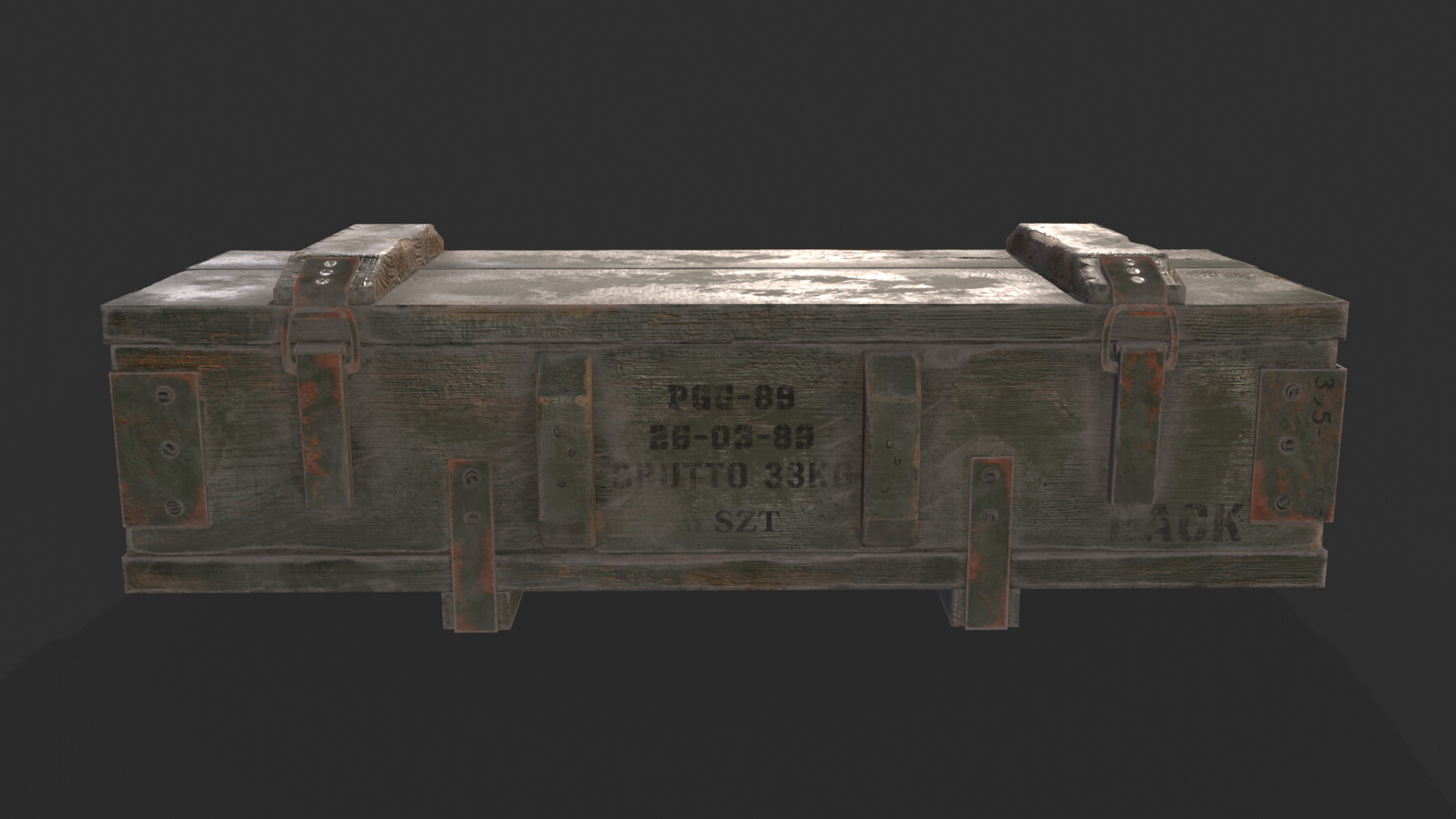 ArtStation - Military Wooden Box | Game Assets
