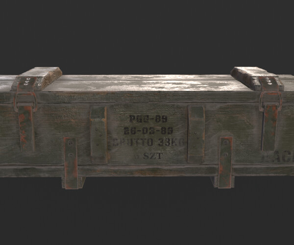 ArtStation - Military Wooden Box | Game Assets