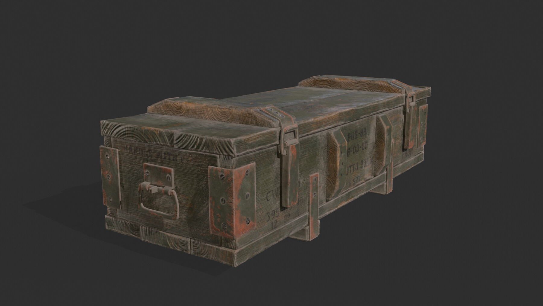 ArtStation - Military Wooden Box | Game Assets