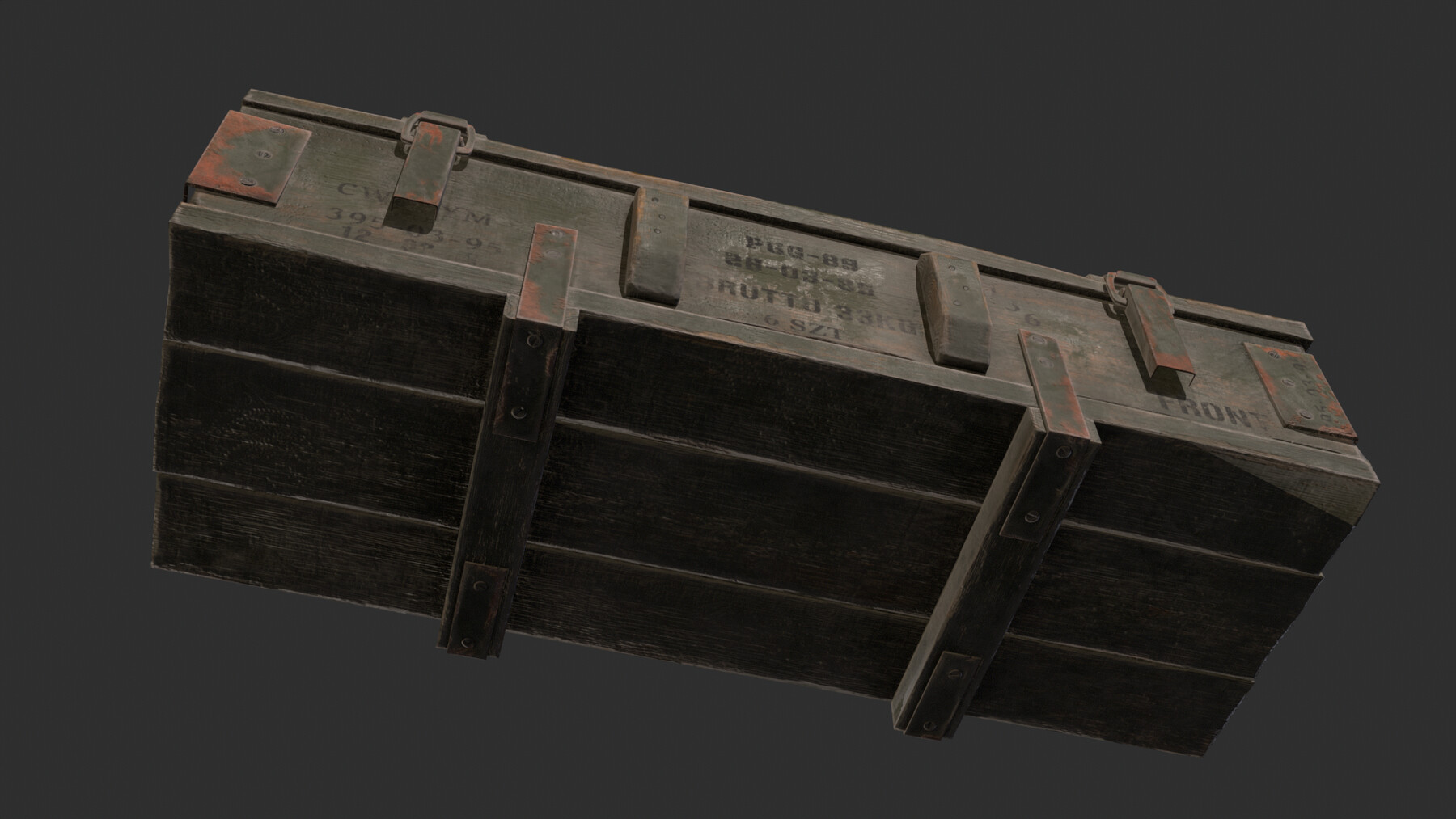 ArtStation - Military Wooden Box | Game Assets