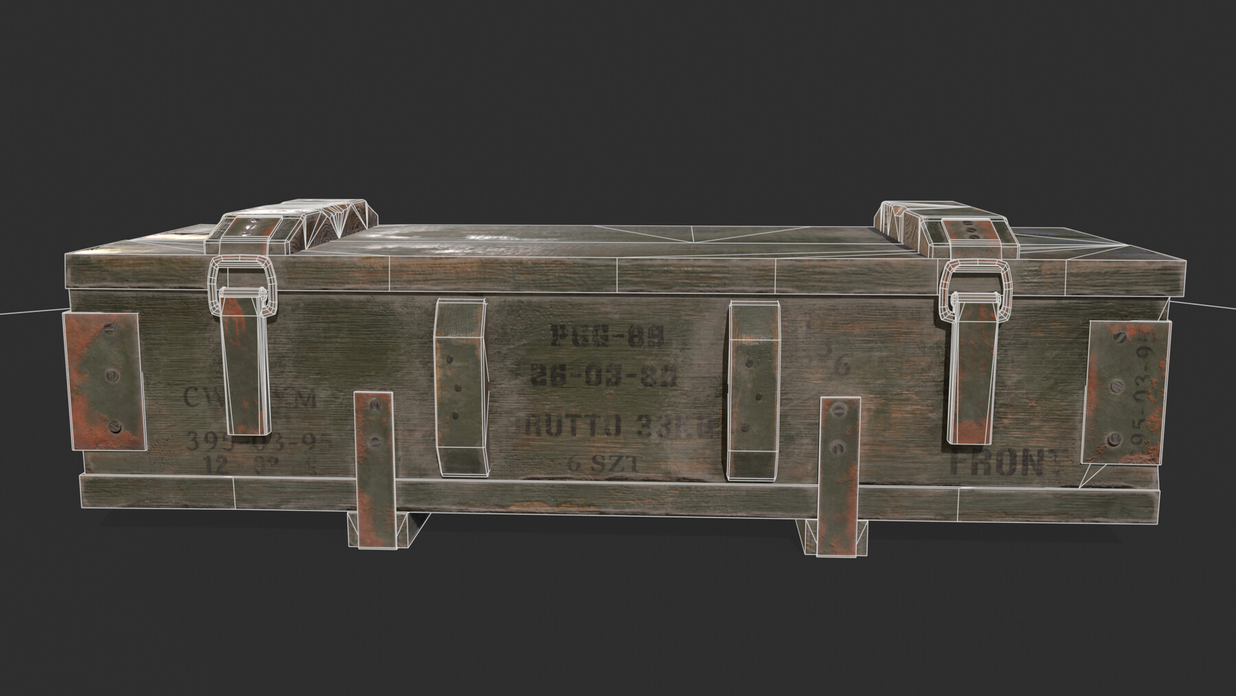 ArtStation - Military Wooden Box | Game Assets