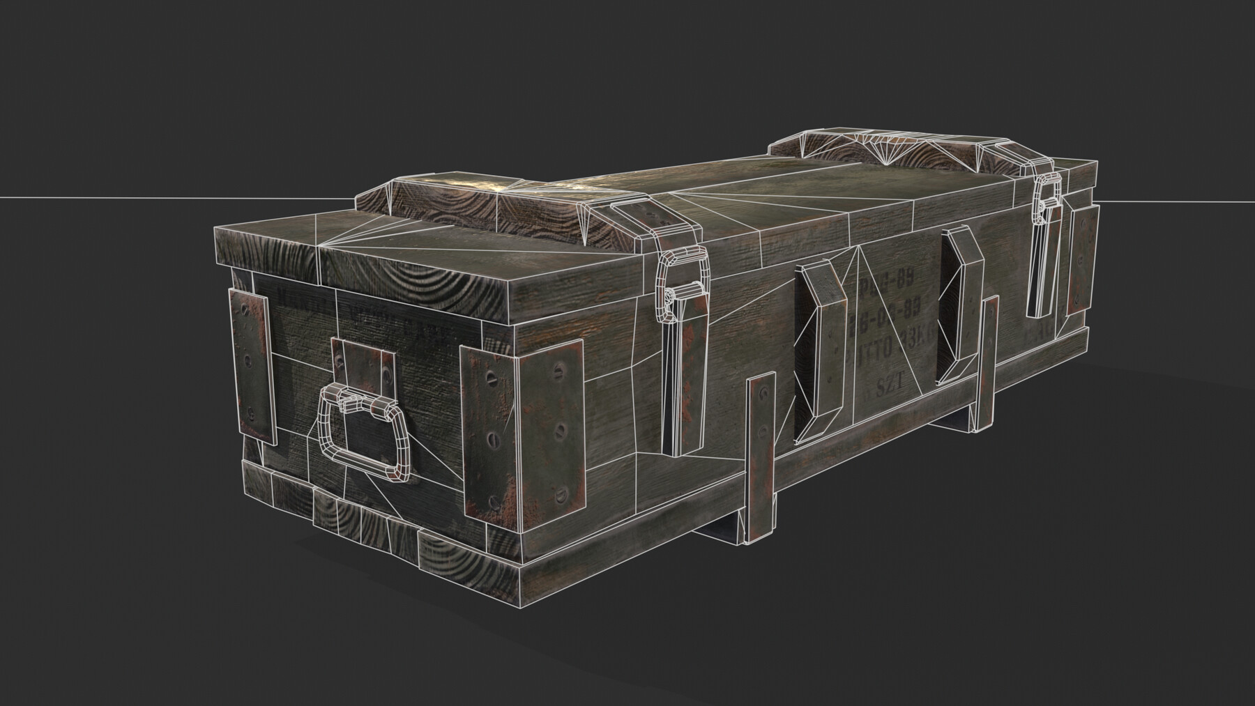 ArtStation - Military Wooden Box | Game Assets