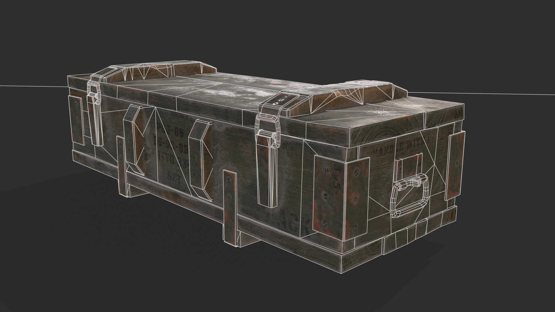 ArtStation - Military Wooden Box | Game Assets