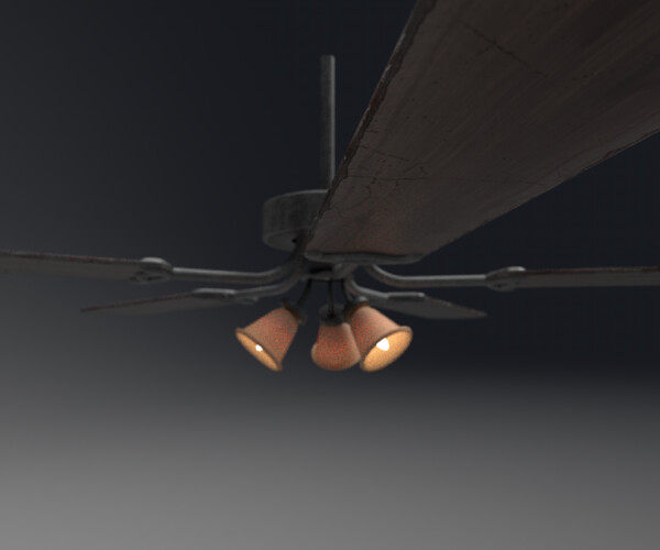 ArtStation - Retro Ceiling Fan | Game Assets
