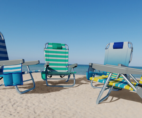 ArtStation - Beach Chair | Game Assets