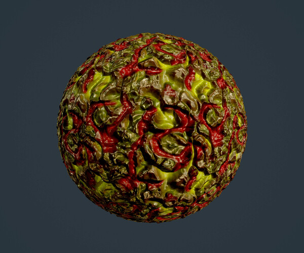 ArtStation - Sci-fi Alien Hazardous Seamless PBR Texture 39 | Game Assets