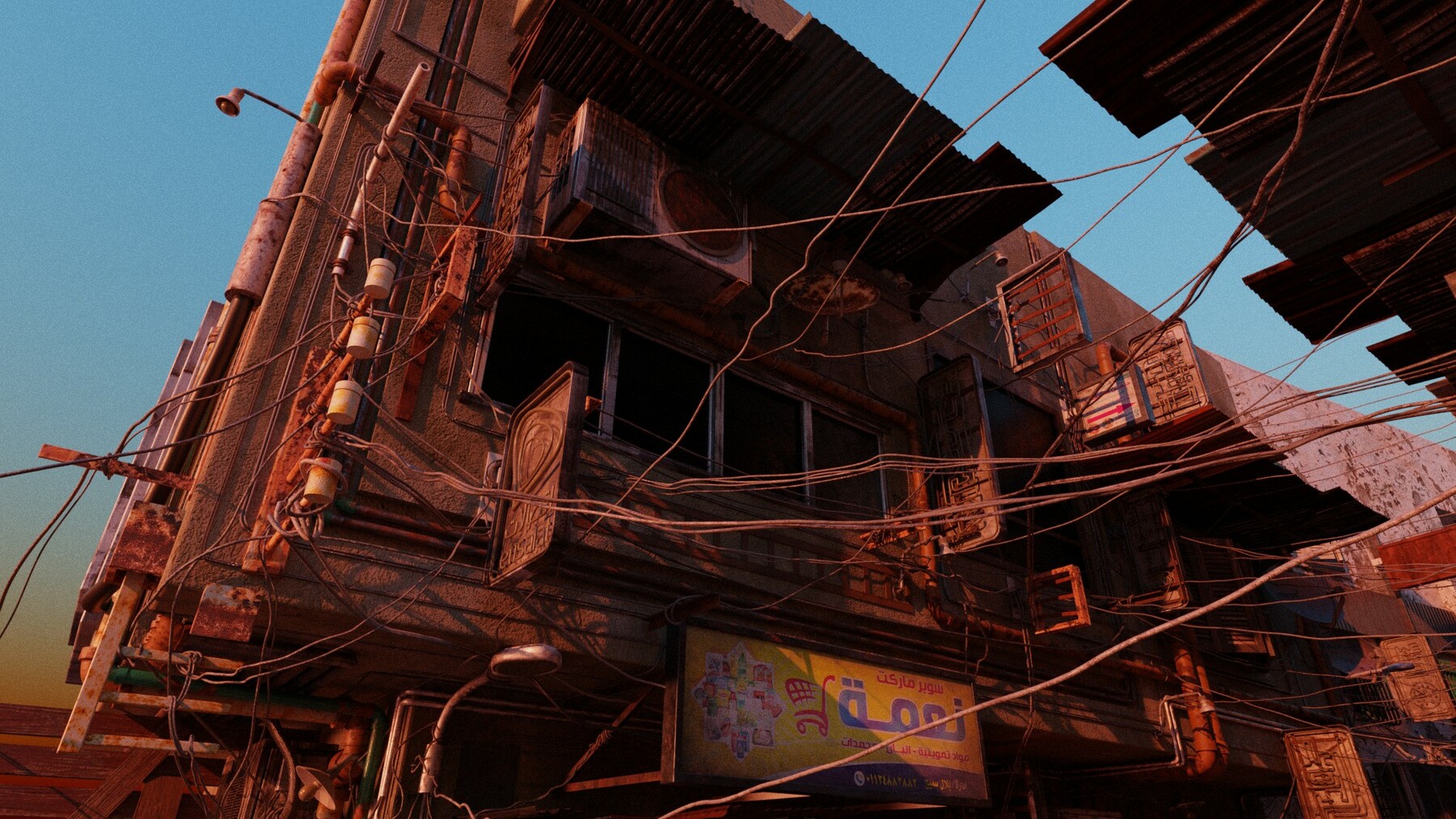 ArtStation - Cairo Streets - Day and Night - Animated Neon Signs - Egyptian Cyberpunk - Unreal ...