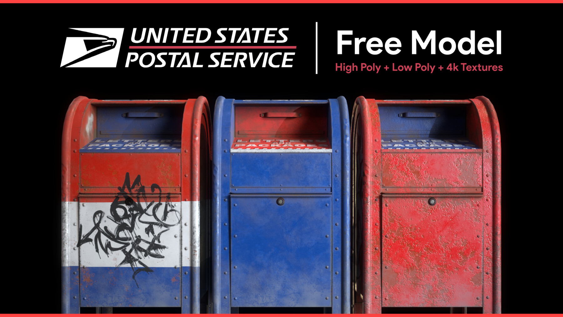 ArtStation - Mailbox | Game-Ready Prop | Game Assets