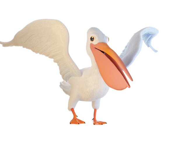 ArtStation - Pelican 3D model | Resources