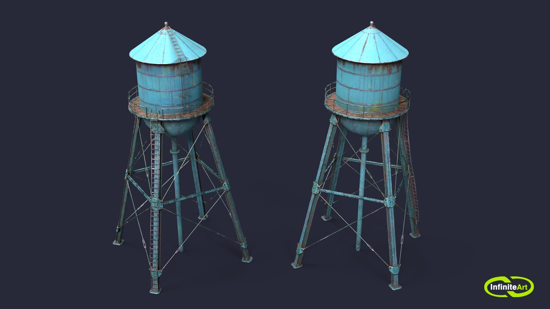 ArtStation - Water Tower | Game Assets