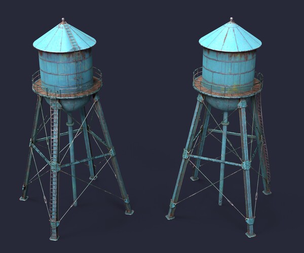 ArtStation - Water Tower | Game Assets