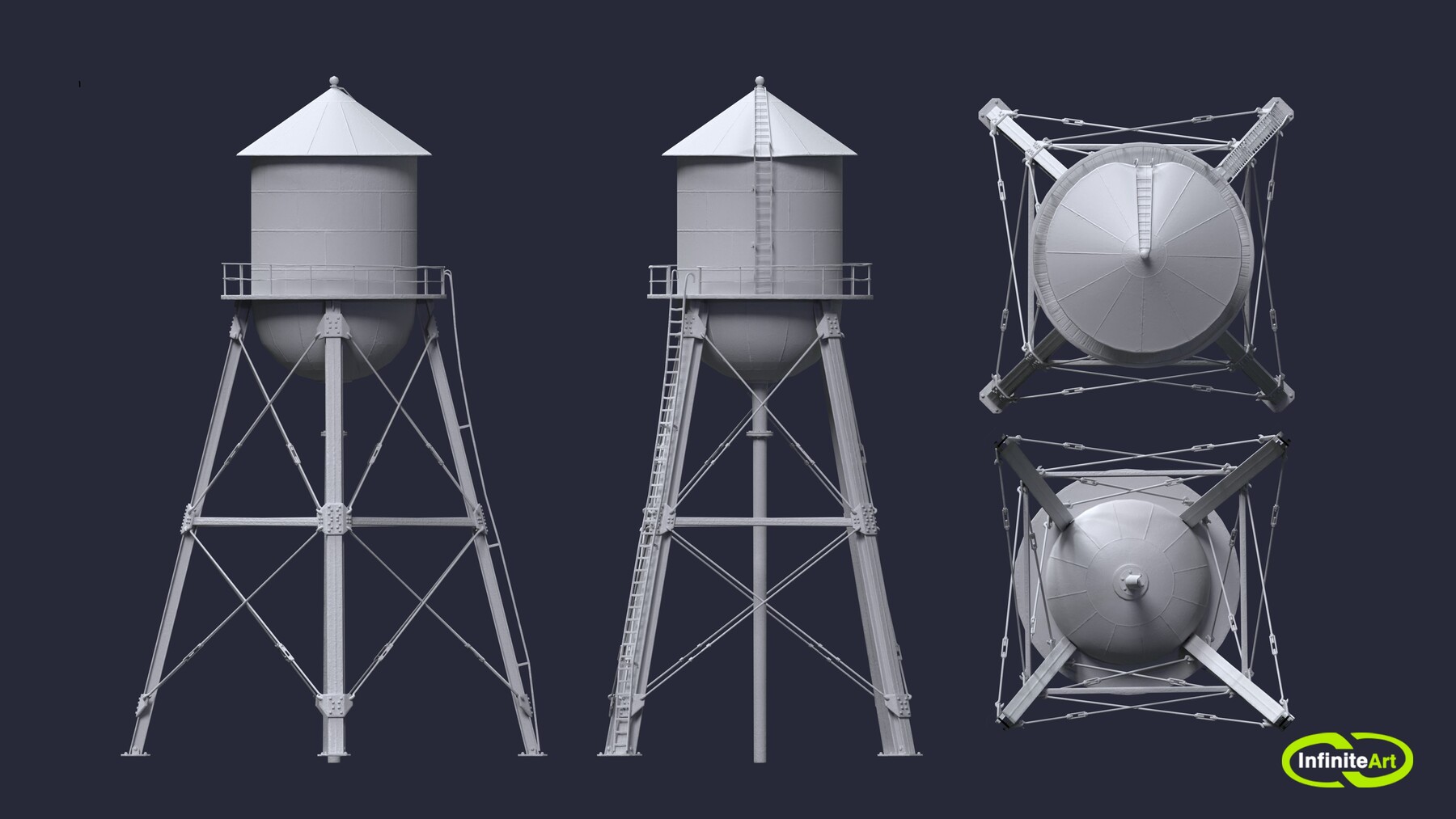 ArtStation - Water Tower | Game Assets