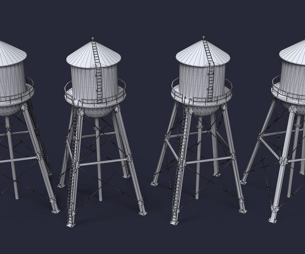 ArtStation - Water Tower | Game Assets