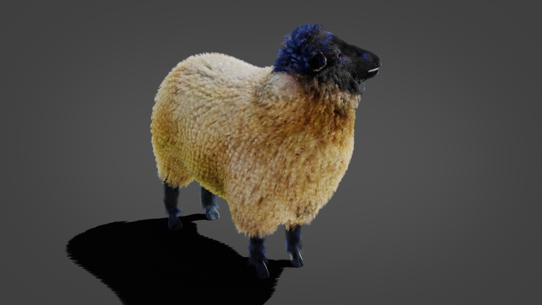 ArtStation - Fur Sheep Rigged in Blender | Game Assets