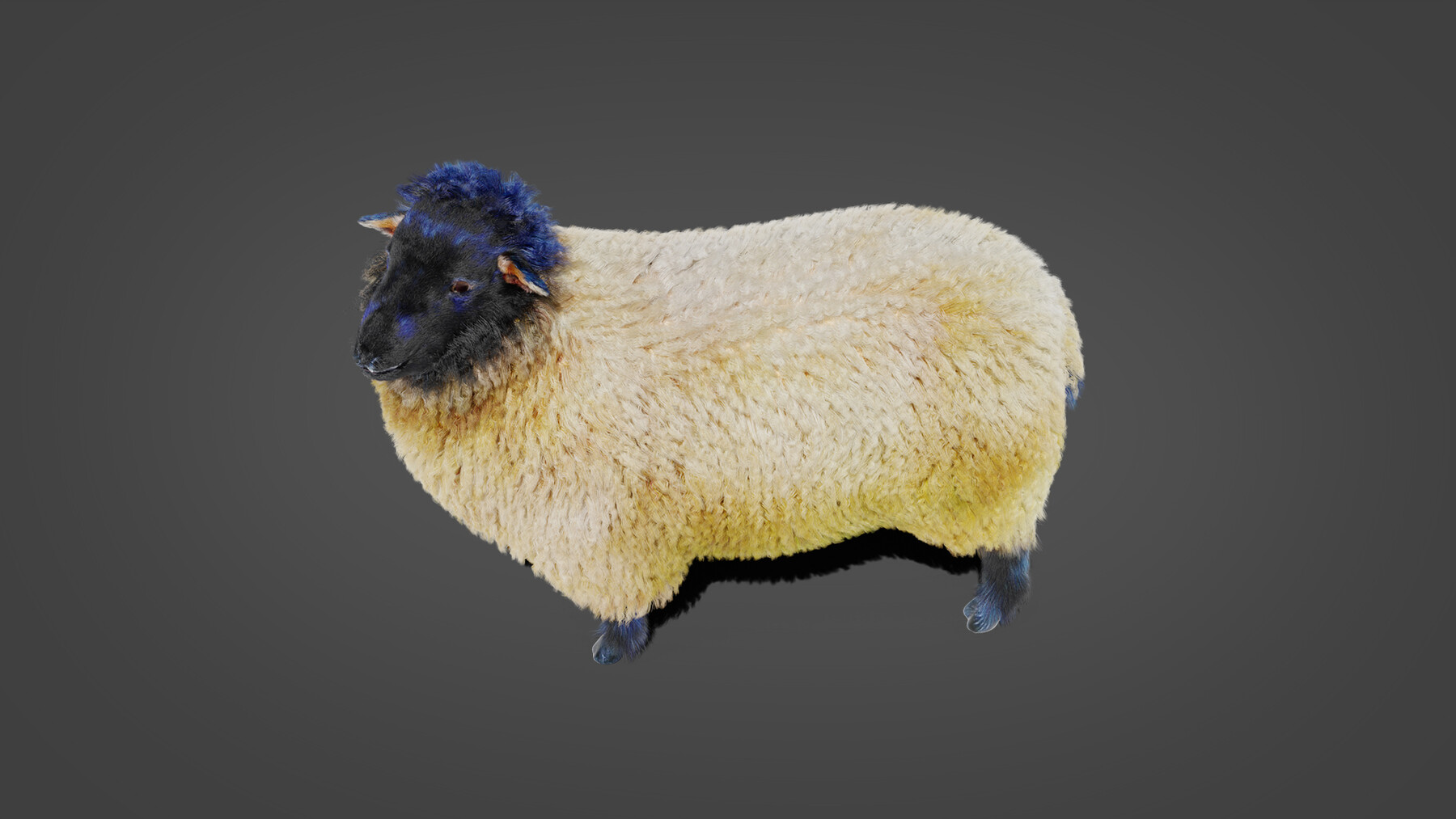 ArtStation - Fur Sheep Rigged in Blender | Game Assets