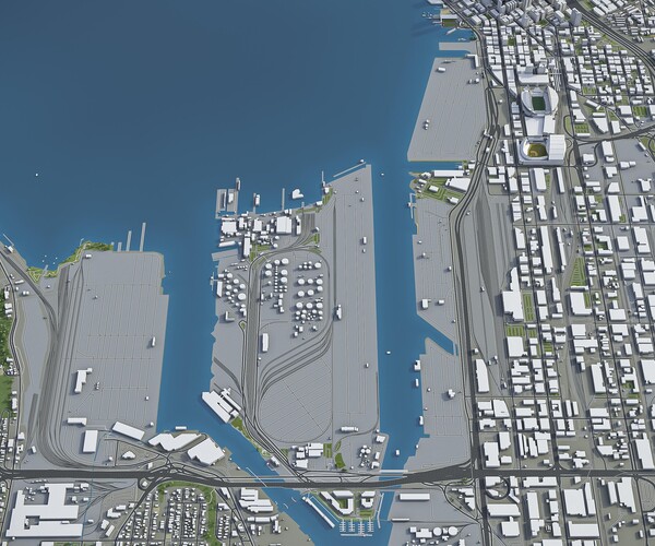 ArtStation - Seattle - 3D city model | Resources