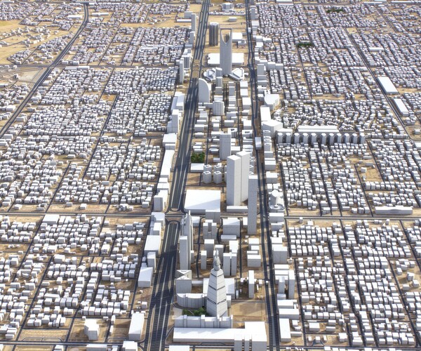 ArtStation - Riyadh - 3D city model | Resources
